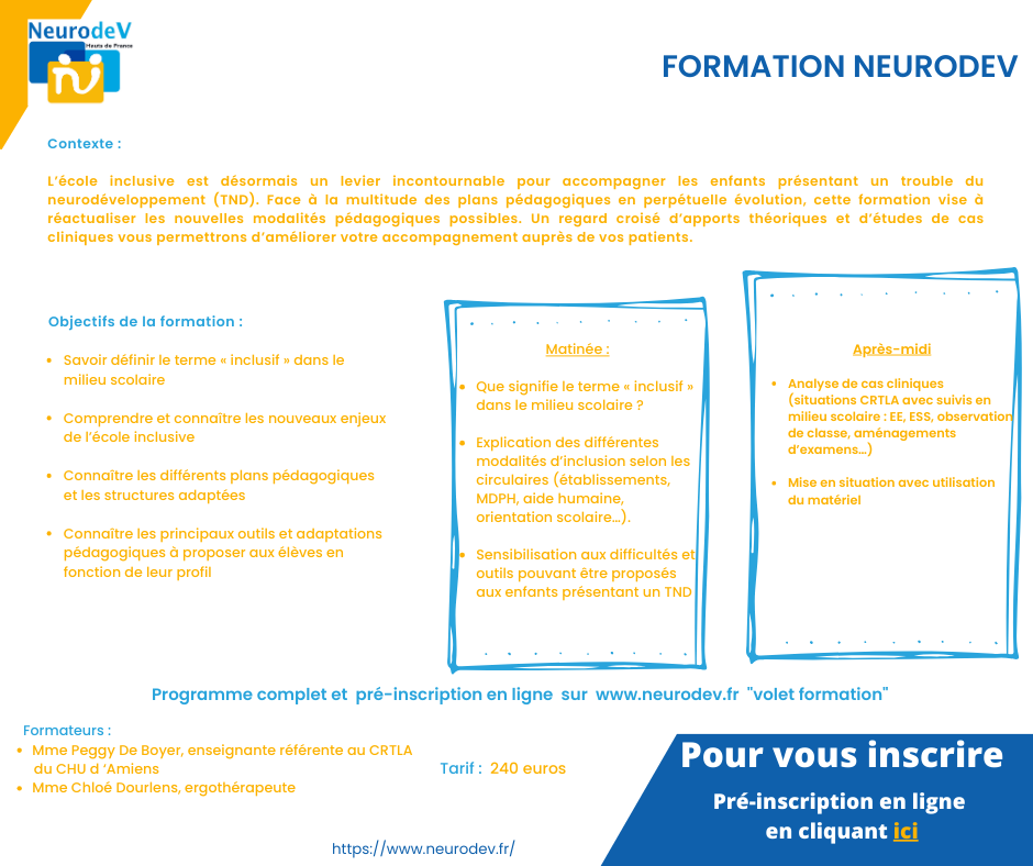 Ecole inclusive et aménagements pédagogiques | Actualités | Neurodev
